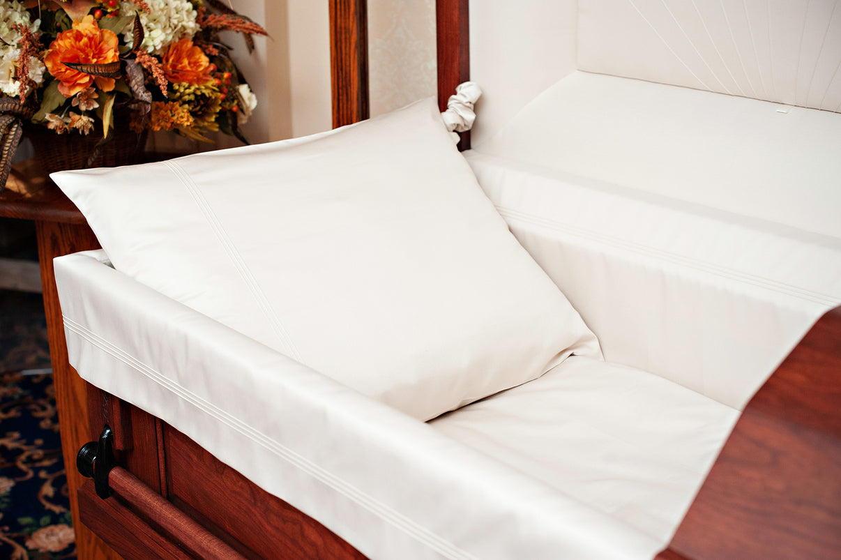 Classic Cherry Casket with Swingbar Handles – Northwoods Casket Company