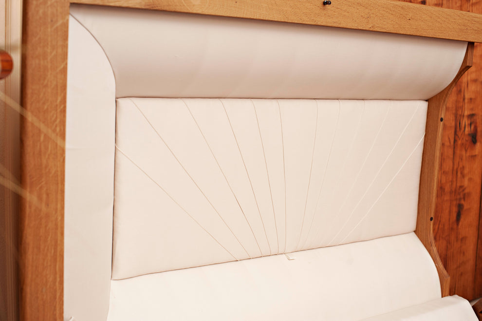 Quartersawn White Oak Casket – Northwoods Casket Company