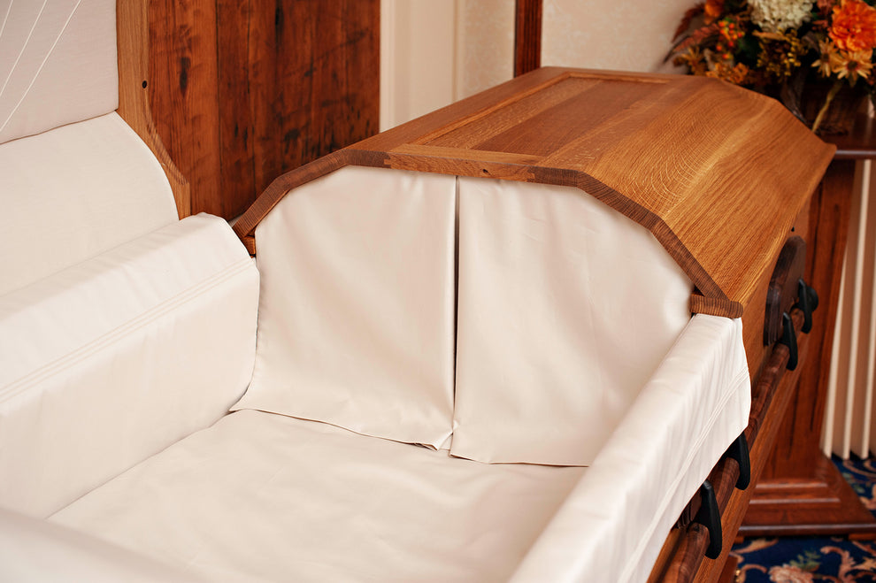 Quartersawn White Oak Casket – Northwoods Casket Company