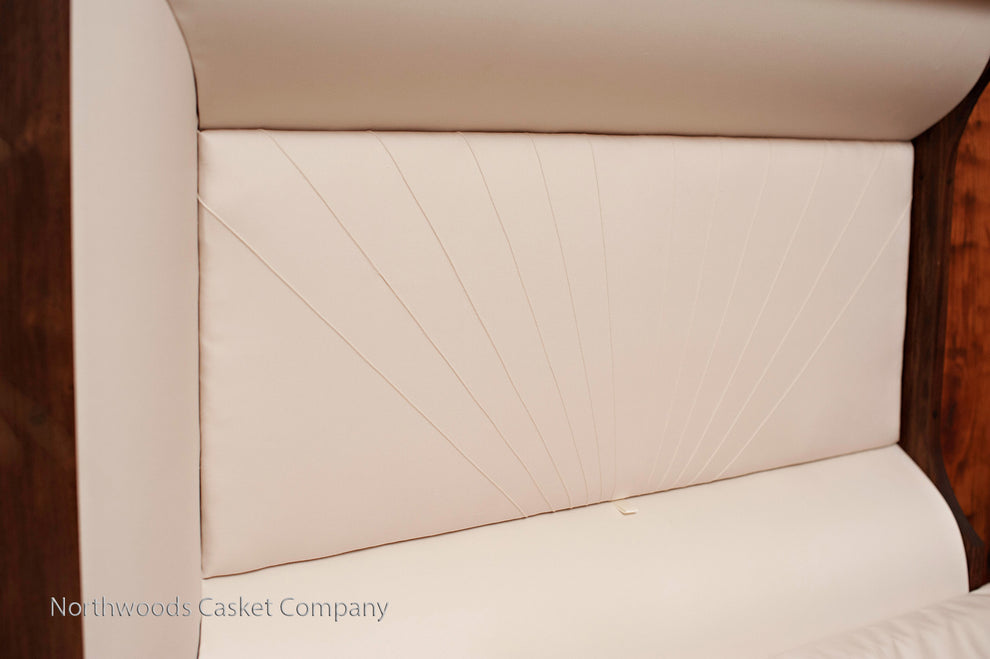 Walnut Panel Casket with Swingbar Handles – Northwoods Casket Company