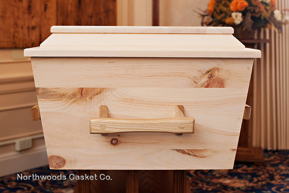 Old World Pine Casket in Plain – Northwoods Casket Company