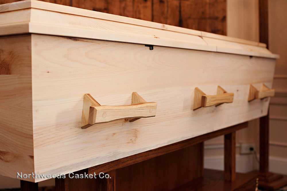 Old World Pine Casket in Plain – Northwoods Casket Company