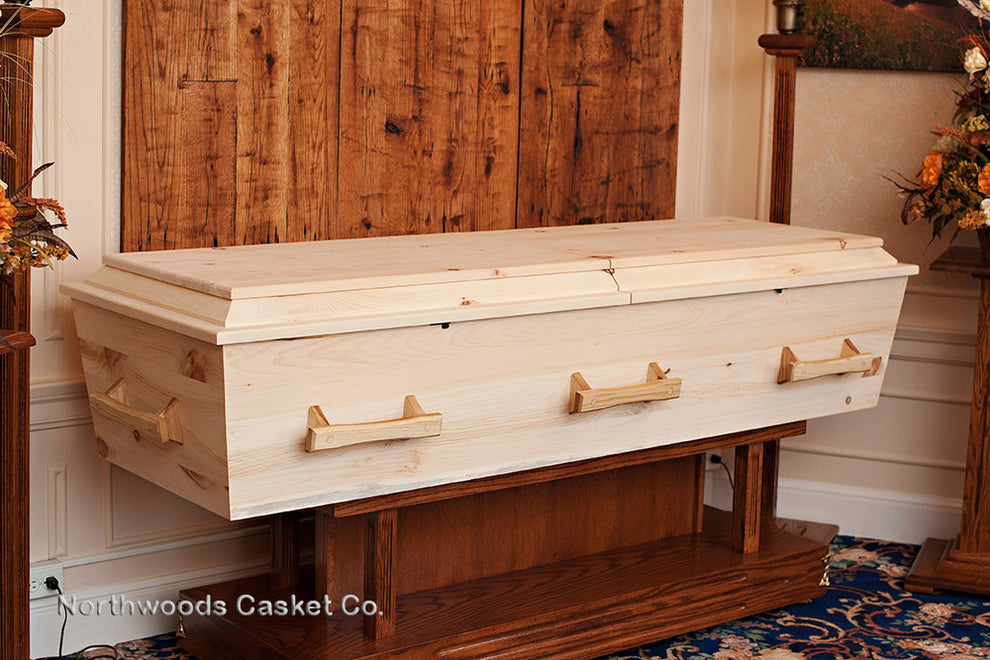 Old World Pine Casket in Plain – Northwoods Casket Company