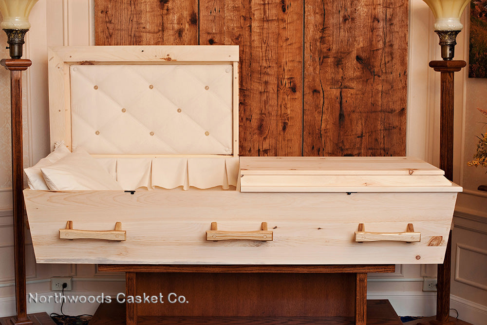 Old World Pine Casket in Plain – Northwoods Casket Company