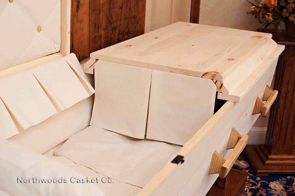 Old World Pine Casket in Plain – Northwoods Casket Company