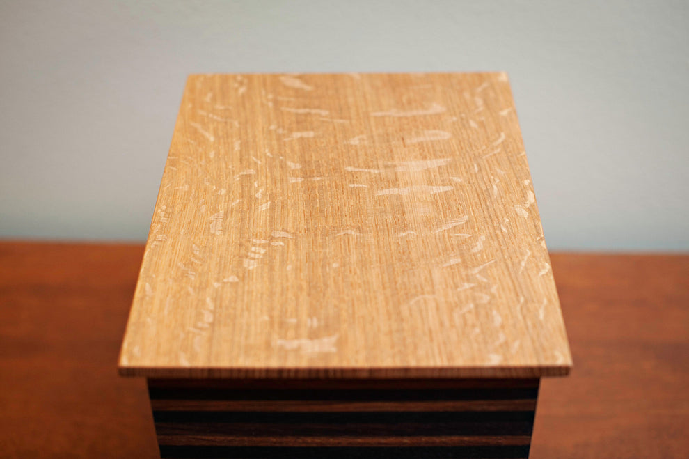 Wine and Whiskey Barrel Aged Oak Cremation Urn, Companion Size ...